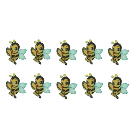 Set accesorii creatie, Albinute, din lemn cu adeziv, 50 bucati - eMAG.ro