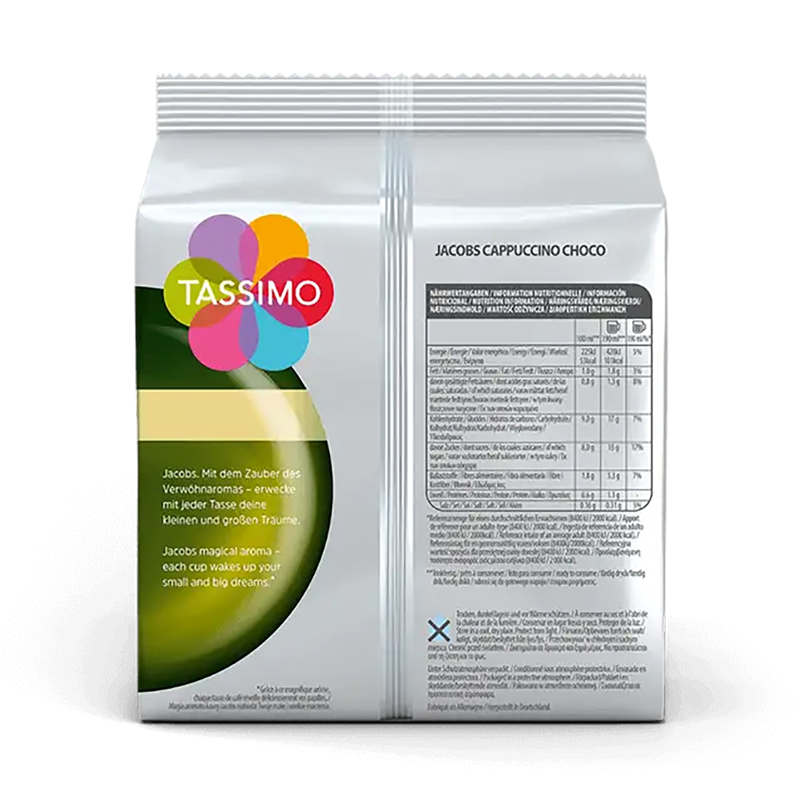 Capsule cafea, Jacobs Tassimo Choco Cappuccino, 8 bauturi x 190 ml ...