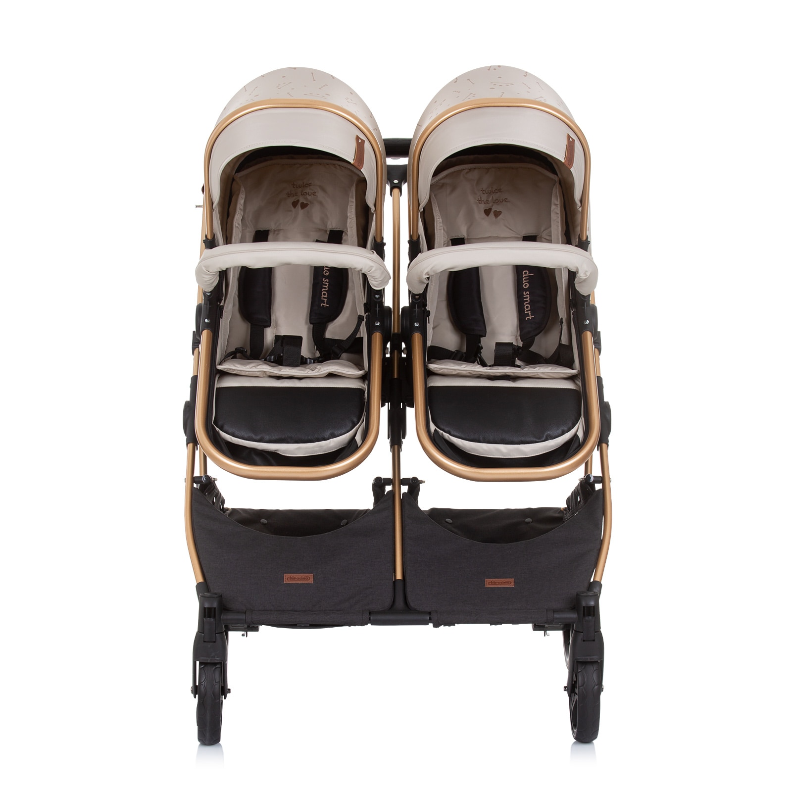 Количка за близнаци Chipolino Дуо Смарт, Пясък - eMAG.bg