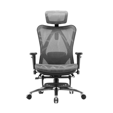 Scaun ergonomic SIHOO, pivotant, suport lombar, tetiera, cotiera ...