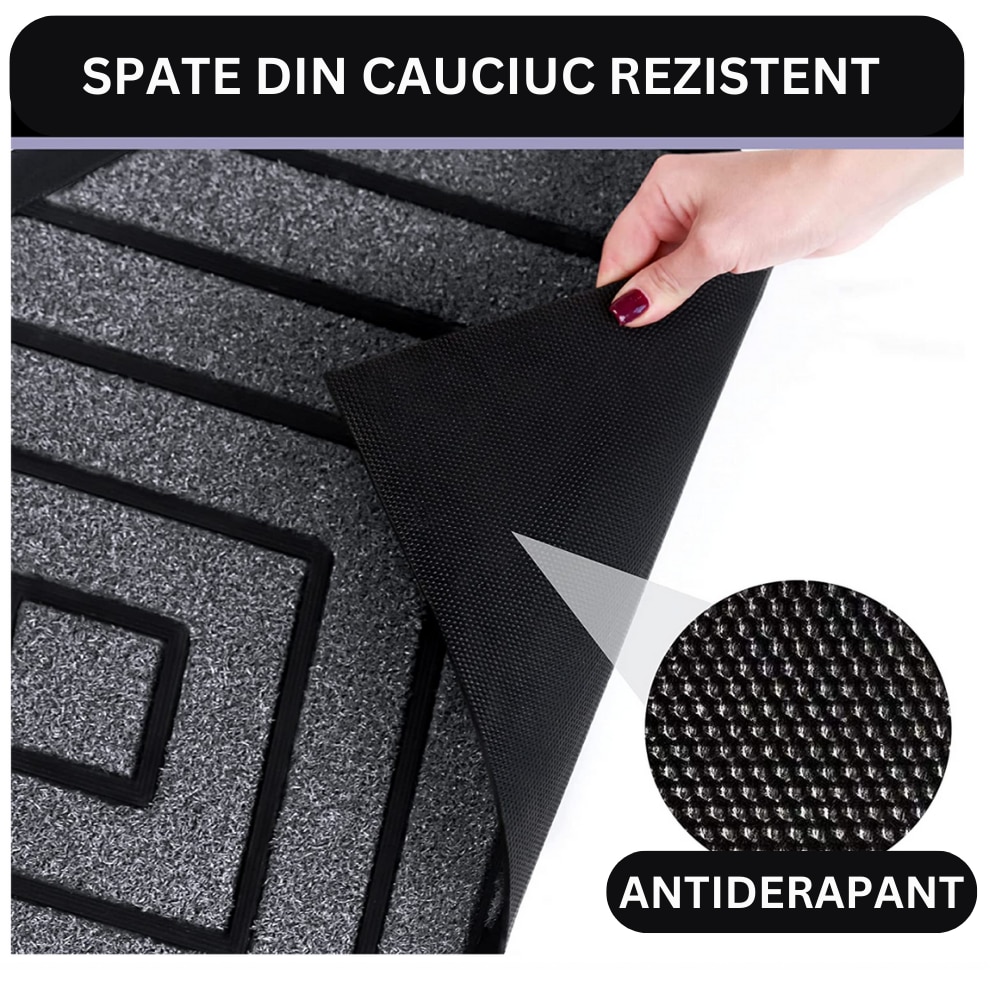 Covoras intrare, rezistent, cauciuc si polietilena, DM11, 75 X 45 cm ...