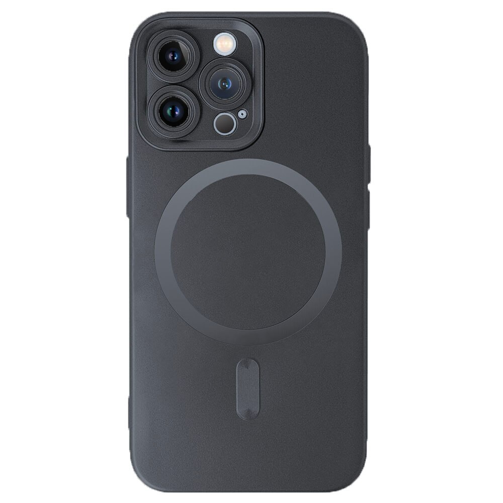 Husa tip MagSafe compatibila cu Apple iPhone 13 Pro, Metallic Safe, Silicon mat, Compatibila cu ...