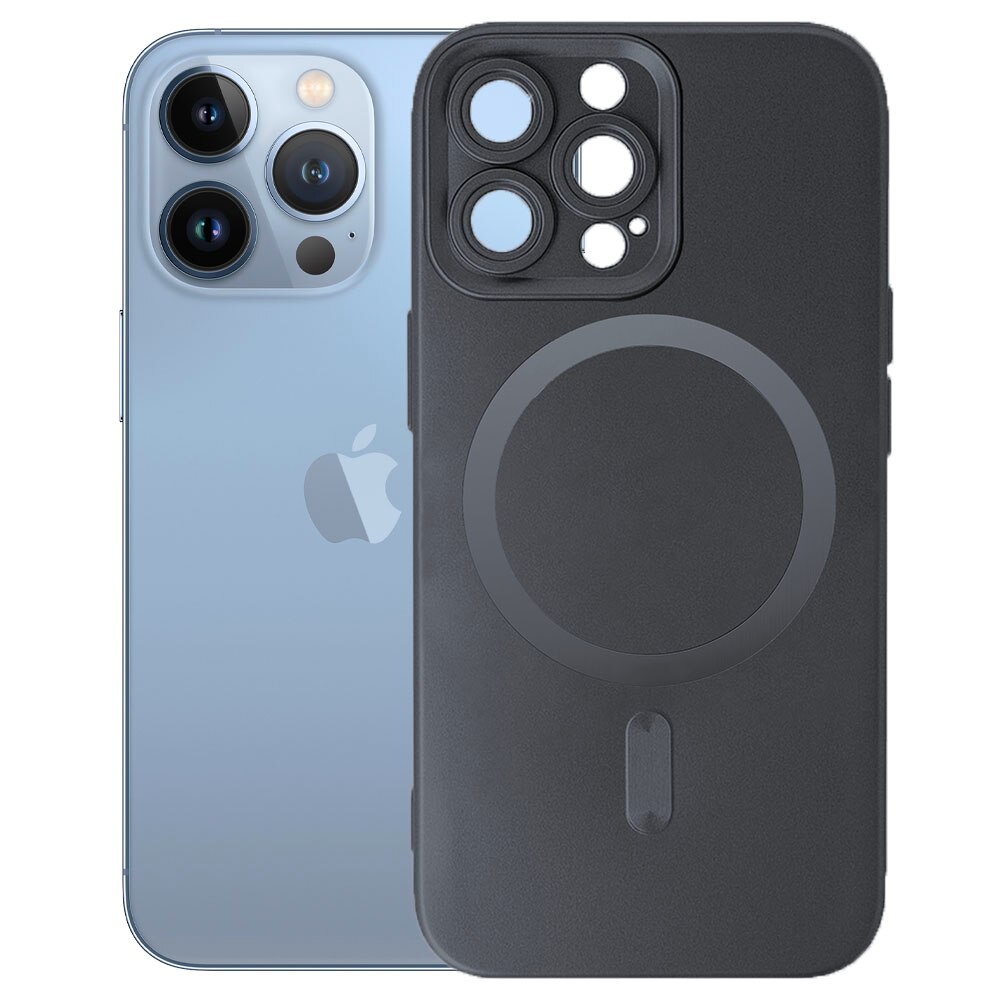 Husa tip MagSafe compatibila cu Apple iPhone 13 Pro, Metallic Safe ...