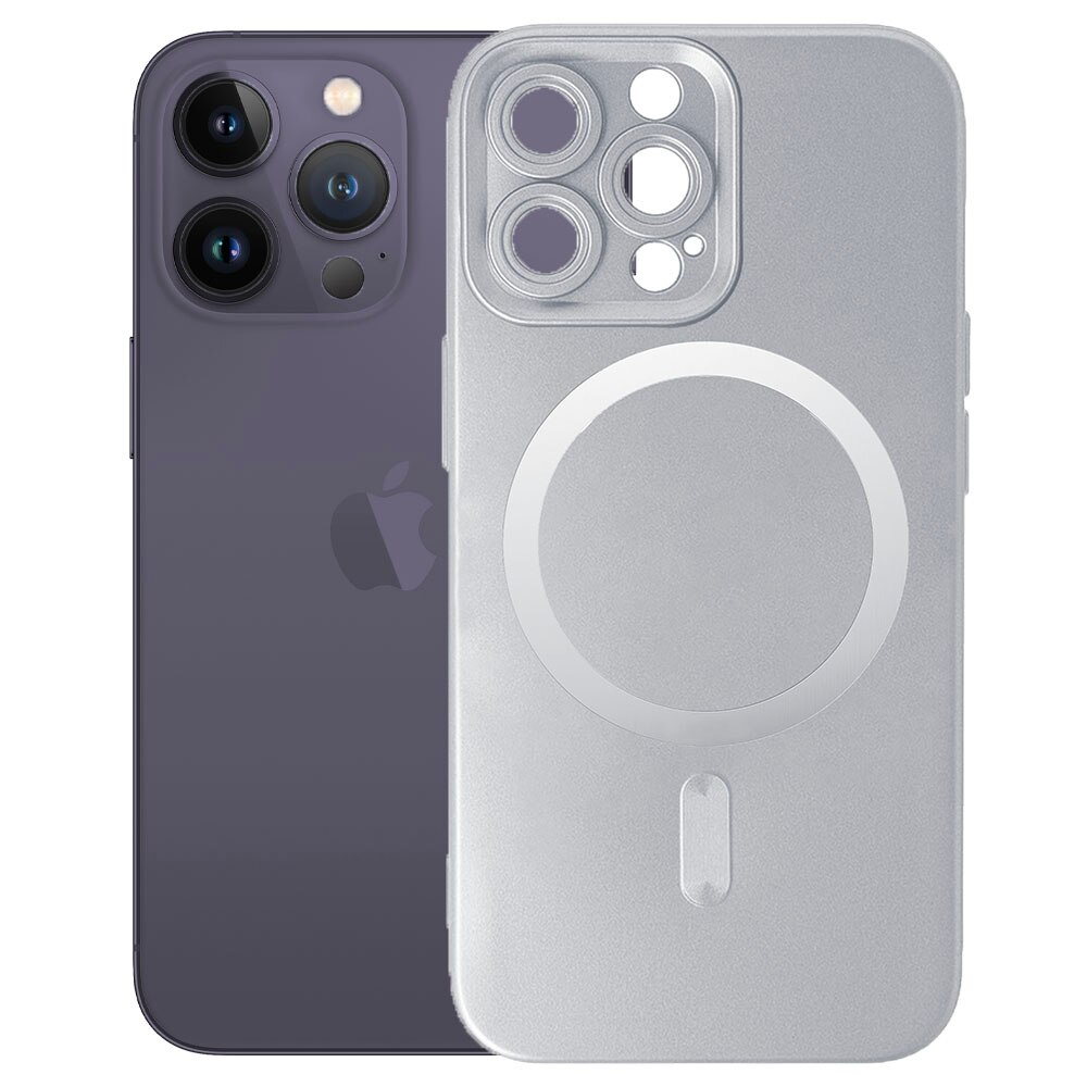 Husa tip MagSafe compatibila cu Apple iPhone 14 Pro, Metallic Safe ...