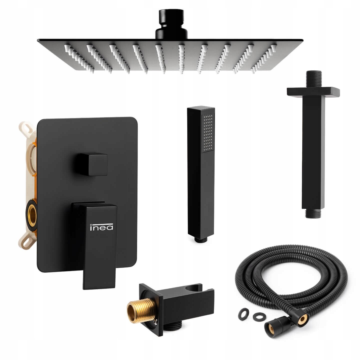 Set de dus INEA, Alama/Inox, Negru - eMAG.ro