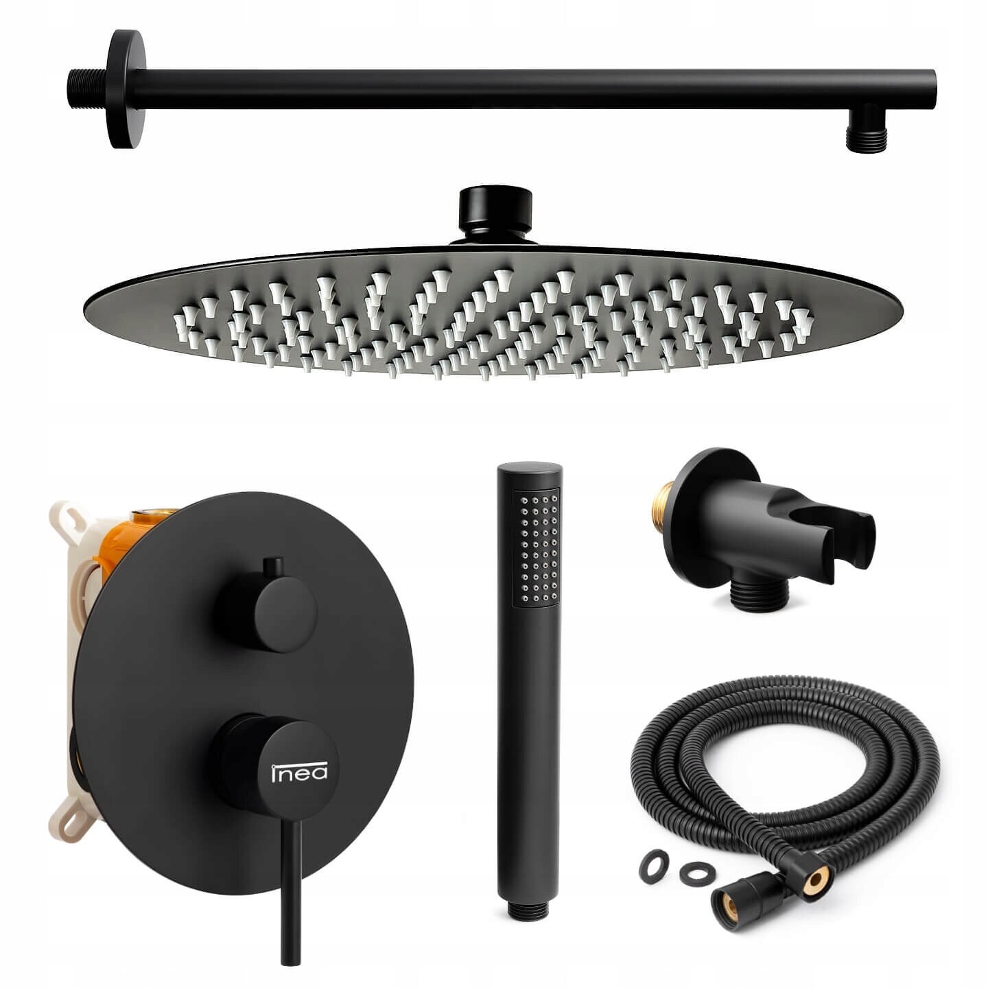 Set de dus INEA, Alama/Inox, Negru - eMAG.ro