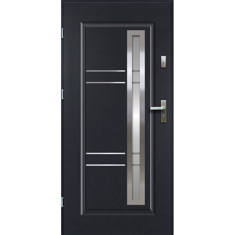 Usa intrare, OK Doors, Model P55 Apollo, Otel/PVC, 2070 x 1000mm, Nergu ...