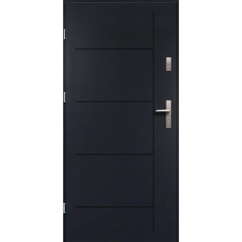 Usa intrare, OK Doors, Model P55, Otel/PVC, 2070 x 1000mm, Negru - eMAG.ro