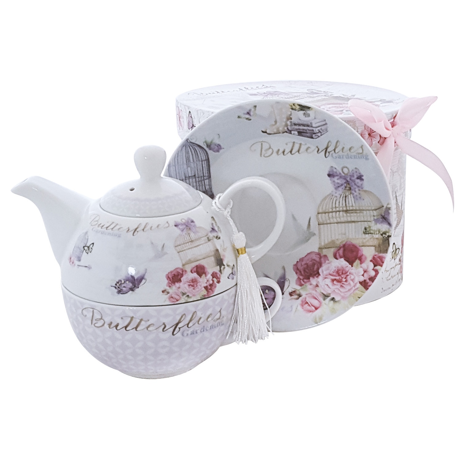 Ceainic Tea for One Butterflies, 400ml - eMAG.ro