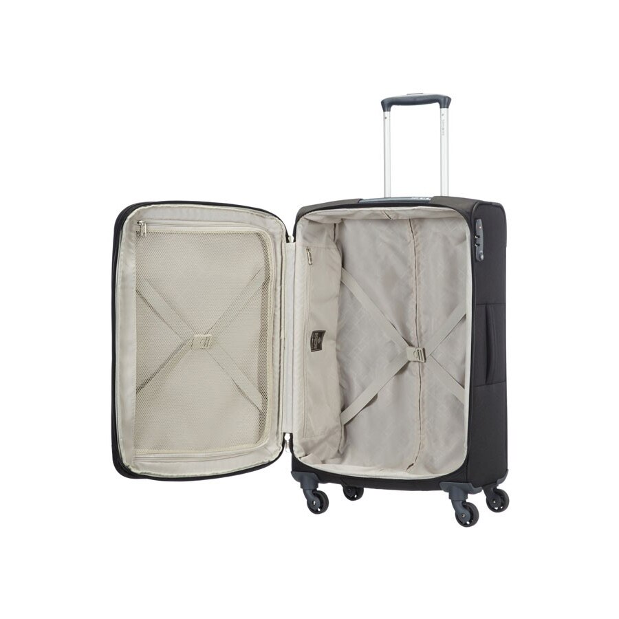 Troler Samsonite Base Hits 003, Black, 66 cm, 4 roti - eMAG.ro