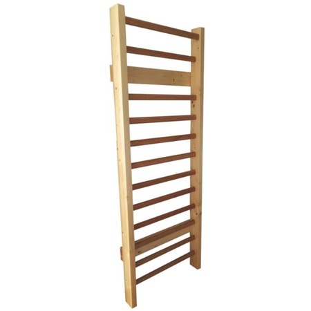 Spalier gimnastica din lemn pentru copii, 200×72 cm, 12 bare, lacuit ...