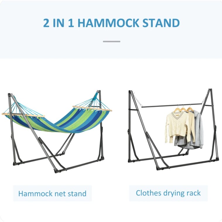 Cadru Hamac pentru Exterior cu Arc cu Suport Curbat Pliabil, Material ...