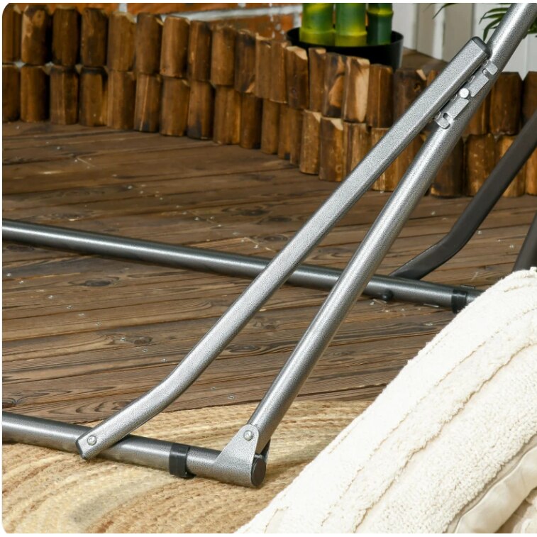 Cadru Hamac pentru Exterior cu Arc cu Suport Curbat Pliabil, Material ...