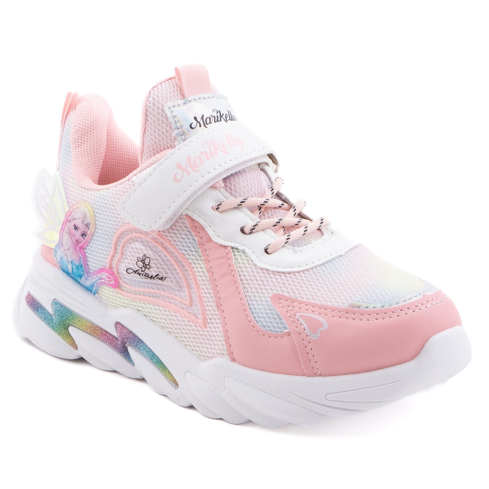 Adidasi pentru copii, MARIKELLY, Material sintetic, Roz, 35 - eMAG.ro