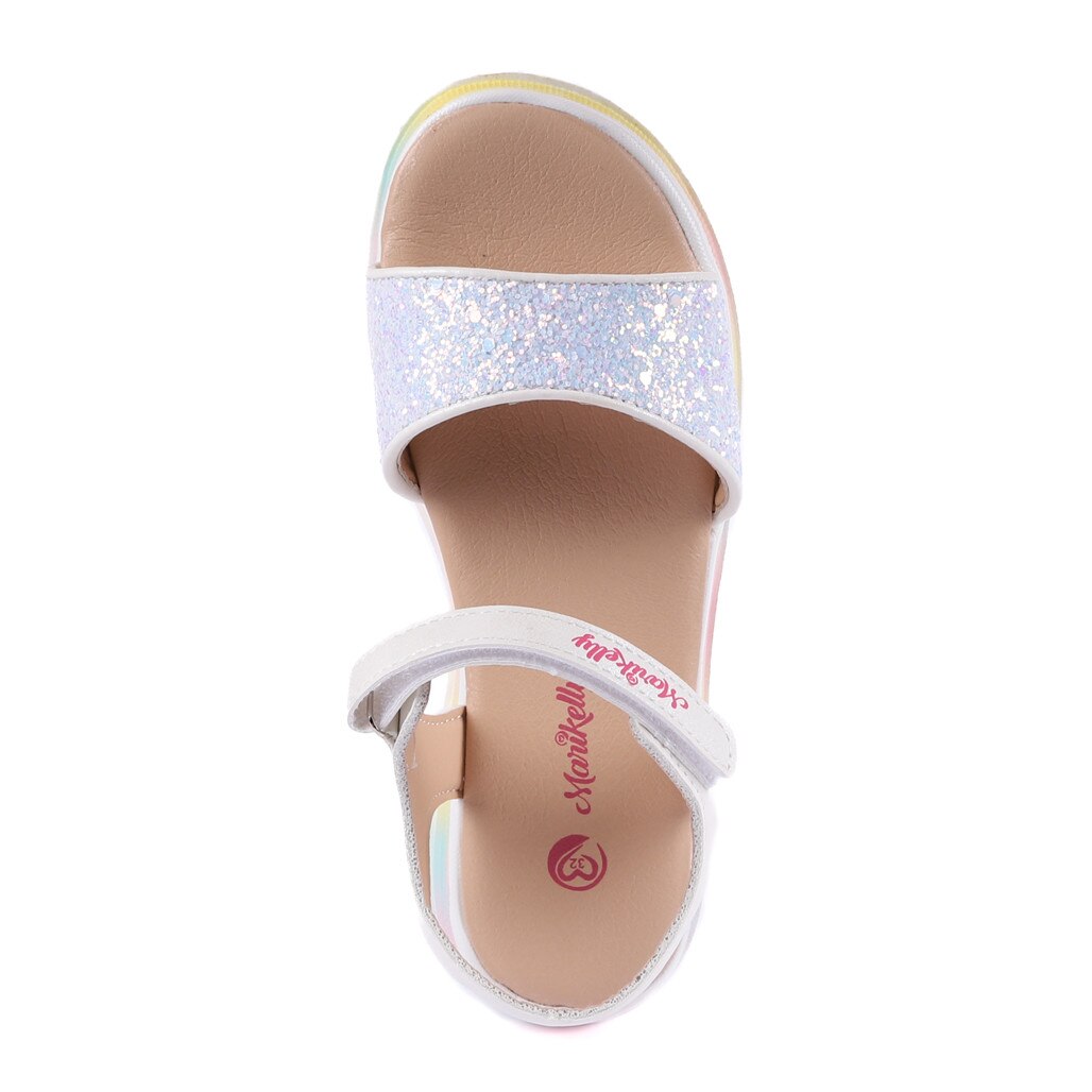 Sandale pentru copii, MARIKELLY, Poliuretan, Alb, 32 - eMAG.ro