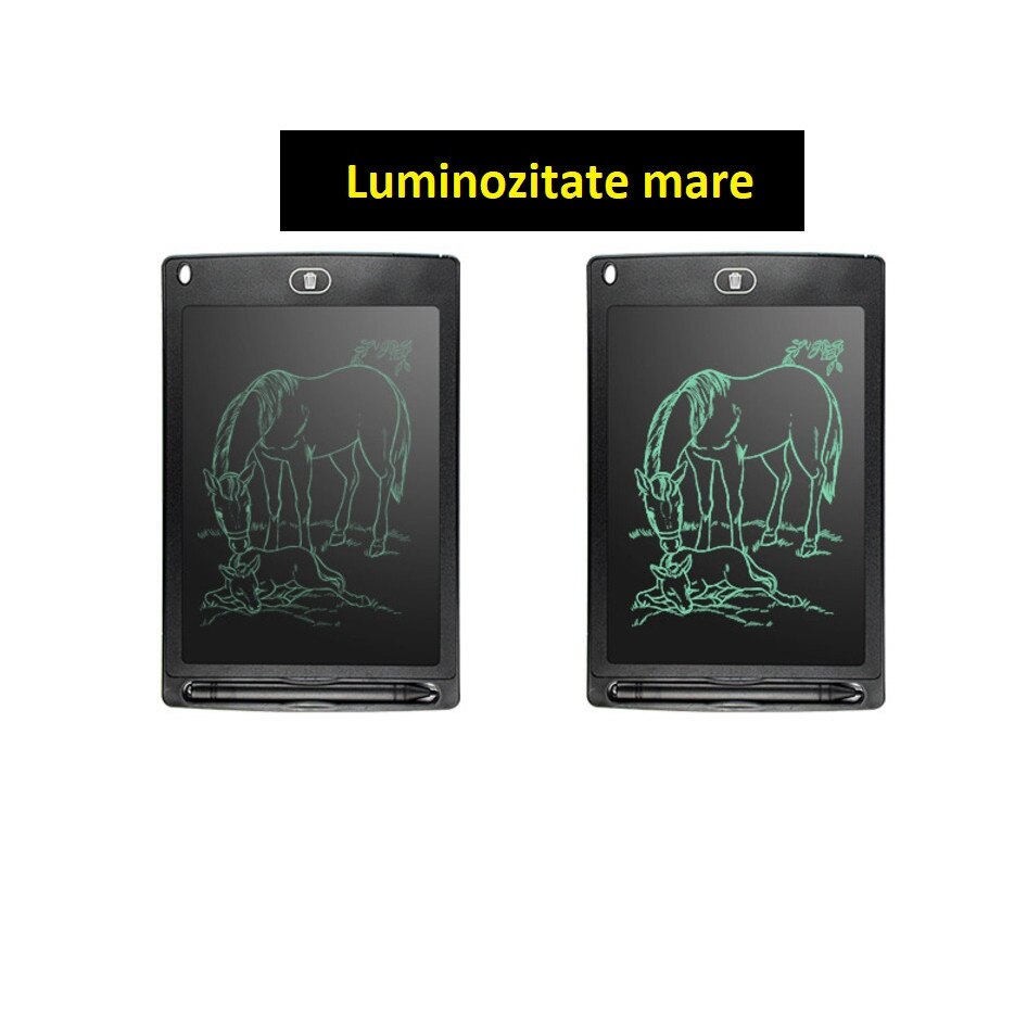 Tableta grafica neagra 8,5 inchi monocrom lcd pentru scris si desenat ...