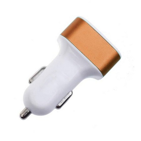 Incarcator telefon auto metalic 2USB 2.4A - eMAG.ro