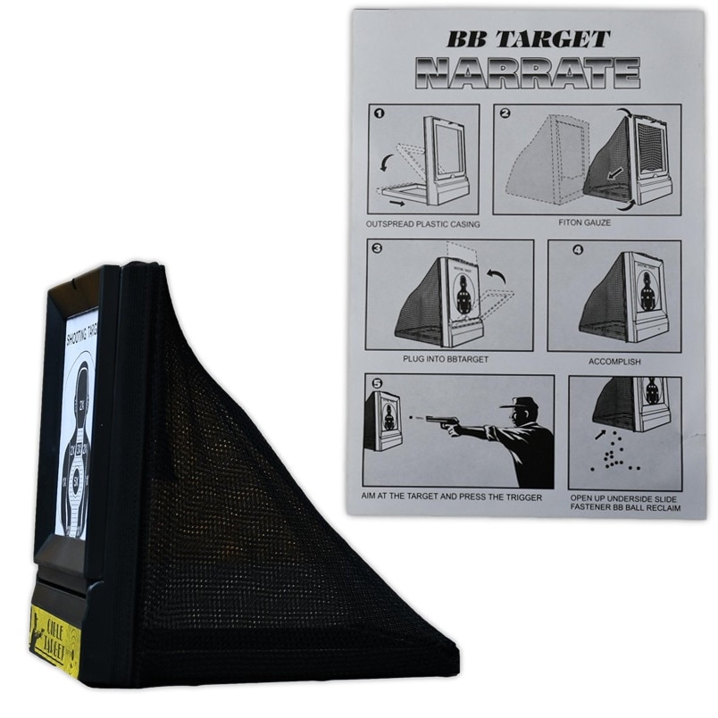 Pusca Airsoft Shotgun M500 negru, tinta cu recuperator, 2000 bile 6mm 0 ...