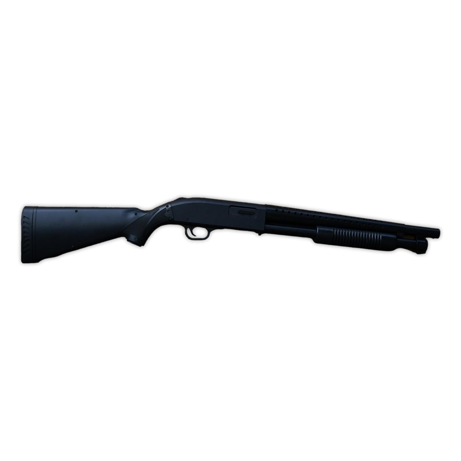 Pusca Airsoft Shotgun M500 negru, tinta cu recuperator, 2000 bile 6mm 0 ...