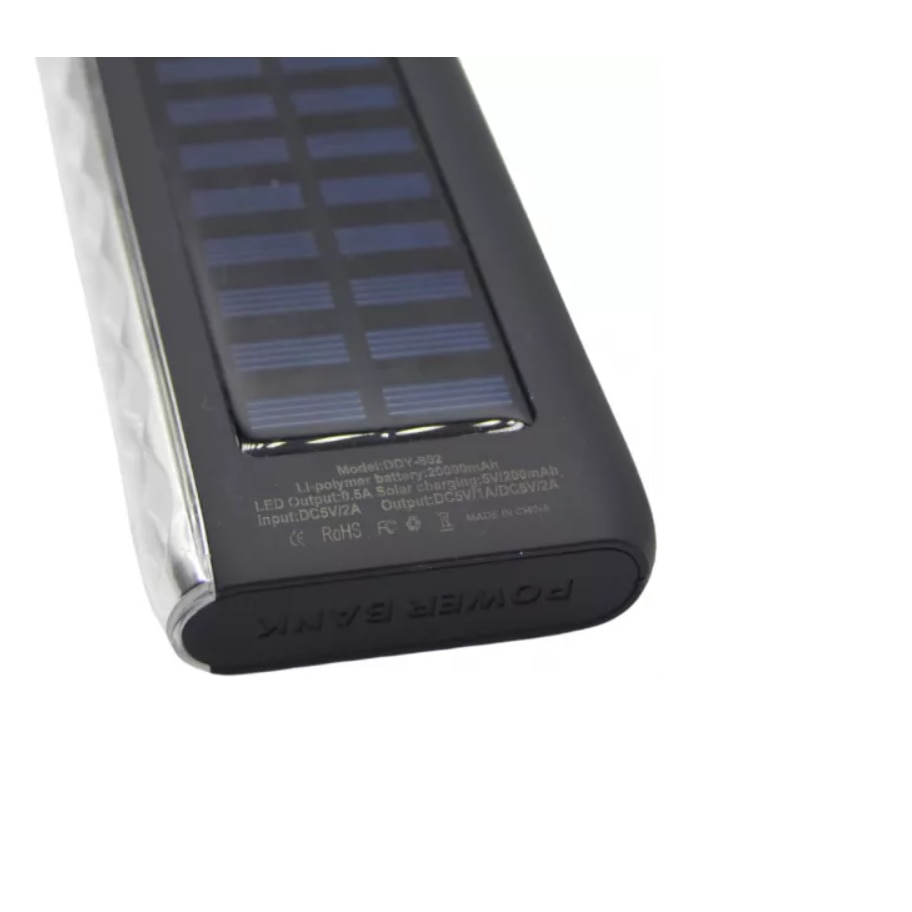 Acumulator Extern 20000mAh, Incarcare Solara, Lanterna LED Flashlight ...