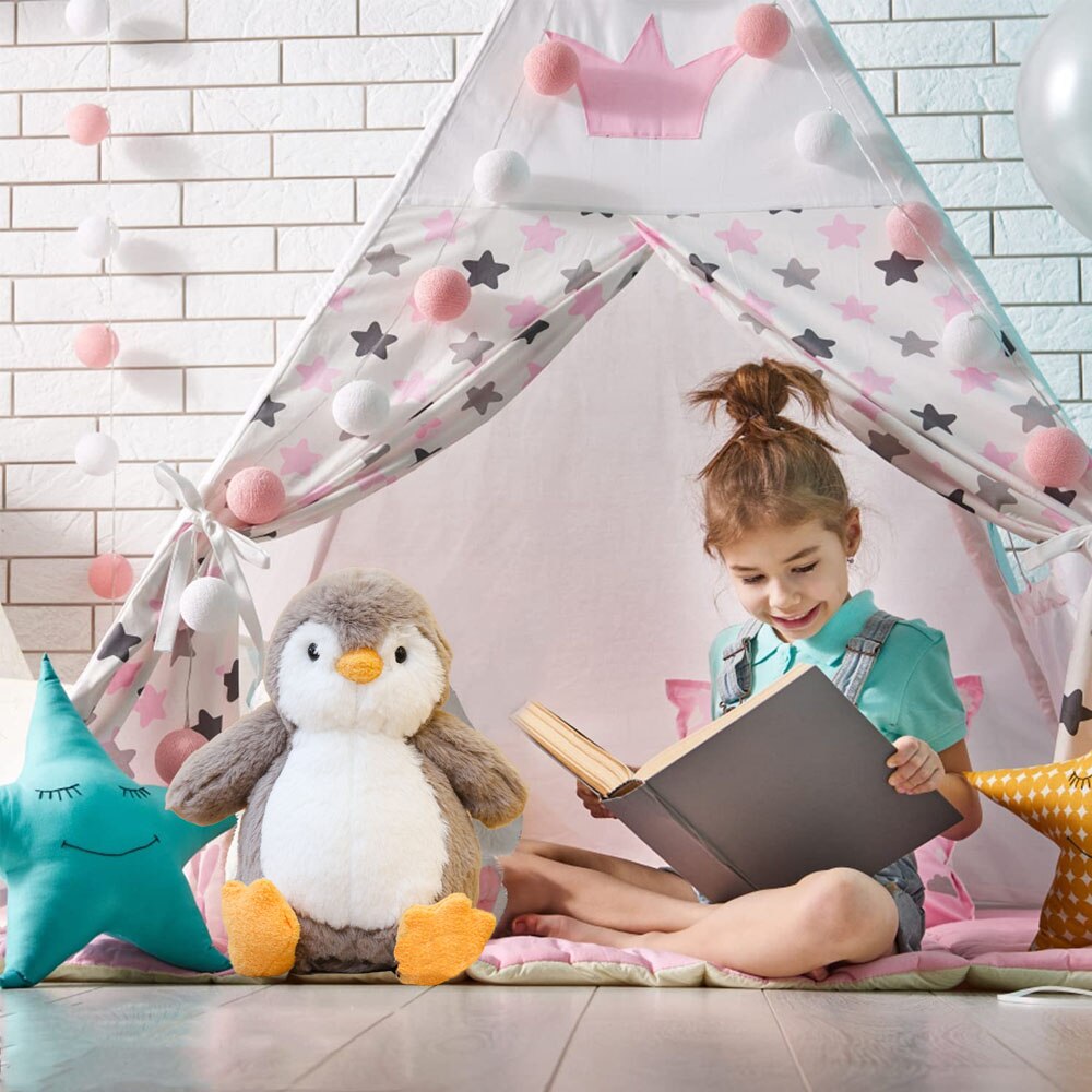 Jucarie de plus pinguin, 25 cm, Multicolor - eMAG.ro