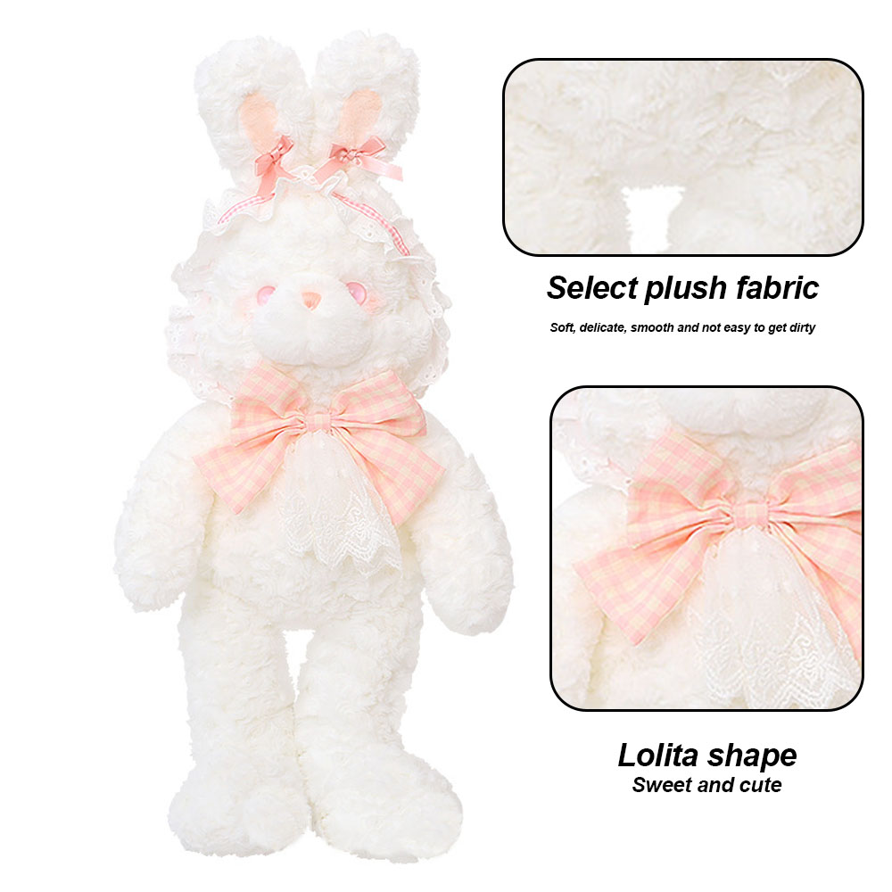 Iepure de plus, GelldG, 35 cm, Multicolor - eMAG.ro