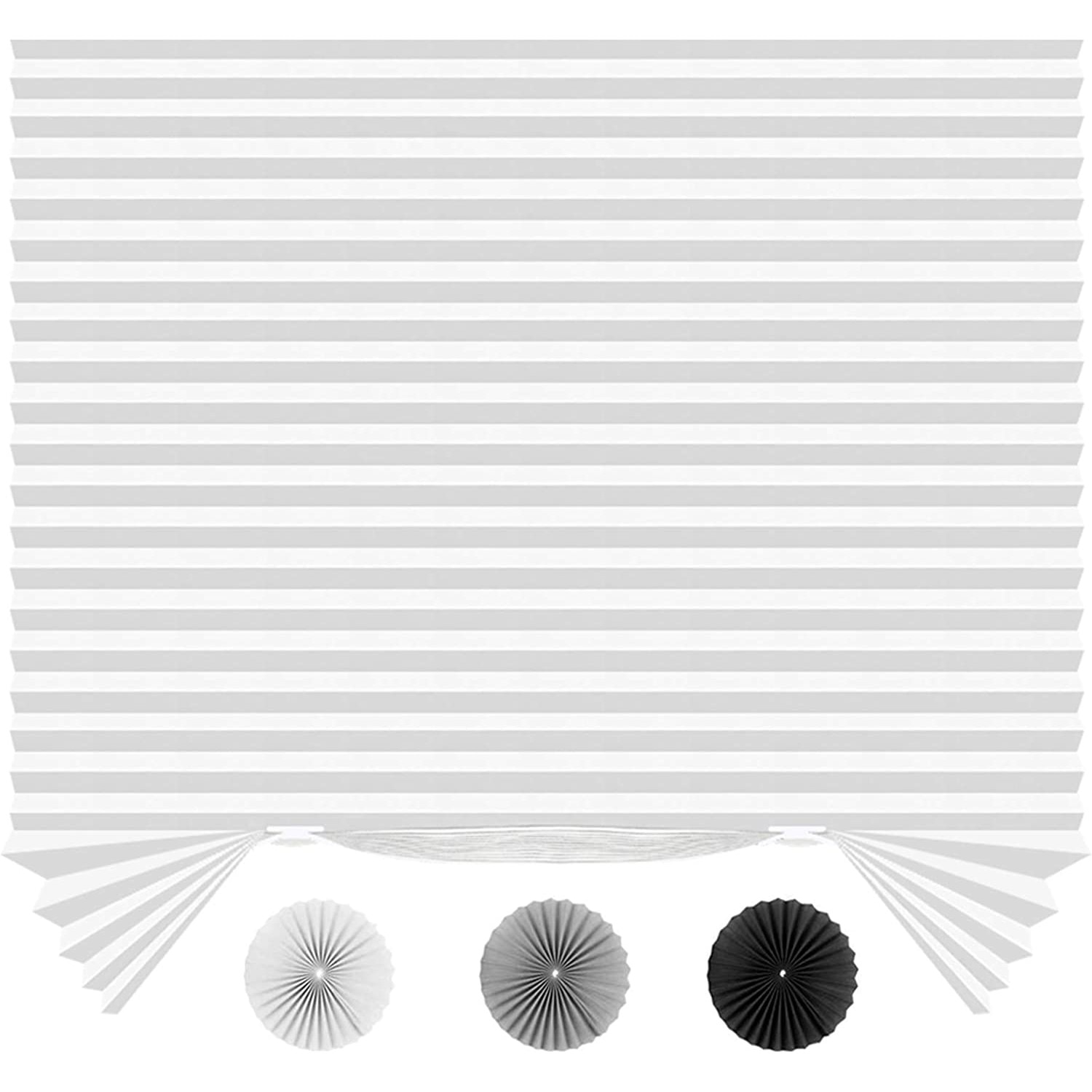 Draperie pentru Fereastra, cu Sistem de Prindere Autoadeziv Inclus, din ...