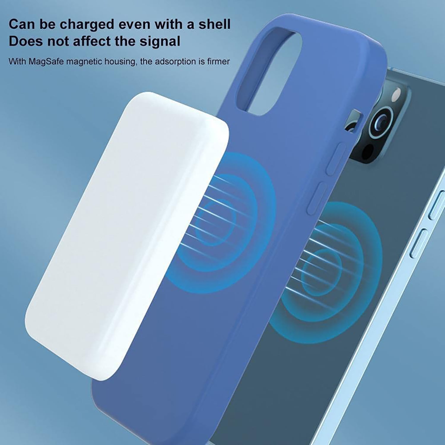 Incarcator wireless magnetic MagSafe, compatibil iPhone, PowerBank ...