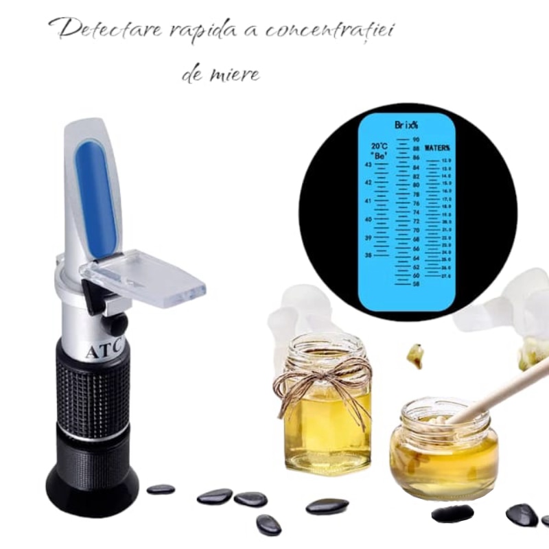 Refractometru pentru masurat concentratia zaharului din miere si ...