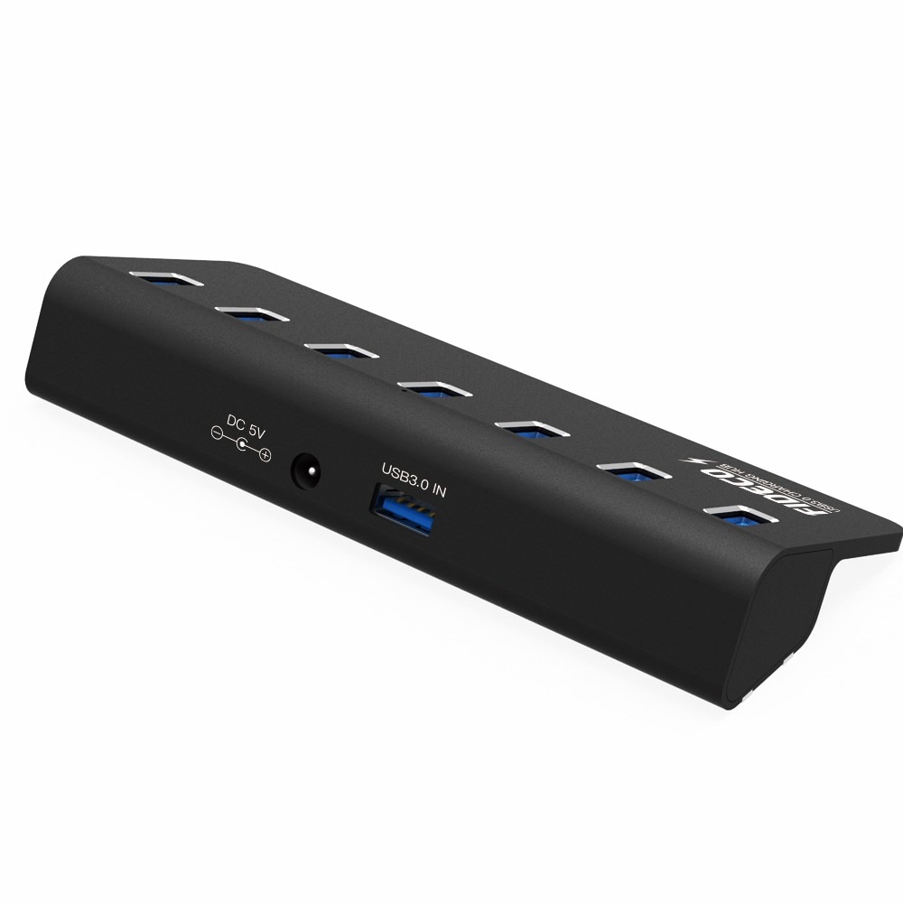 Hub USB Cu 7 porturi USB 3.0, FIDECO, Type-C, Adaptor Multiport ...