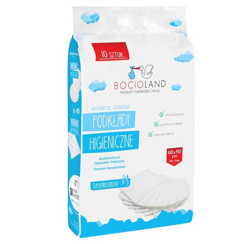 Set 10 aleze impermeabile 90 x 60 cm pentru bebelusi Bocioland 171521 ...