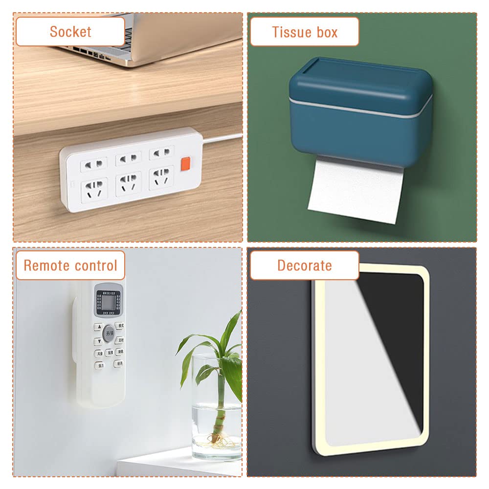 Set 4 Suport autoadeziv pentru priza 8 Organizator Cabluri, Plastic ...
