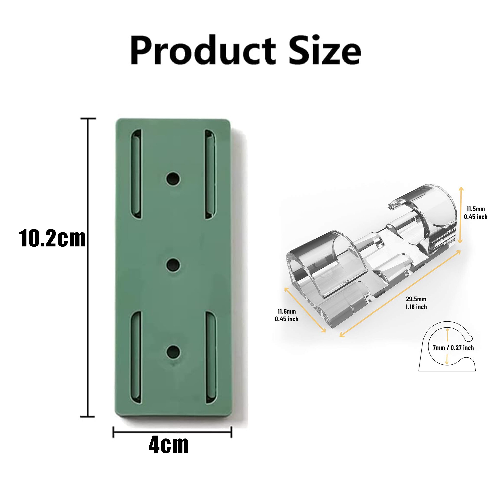 Set 4 Suport autoadeziv pentru priza 8 Organizator Cabluri, Plastic ...