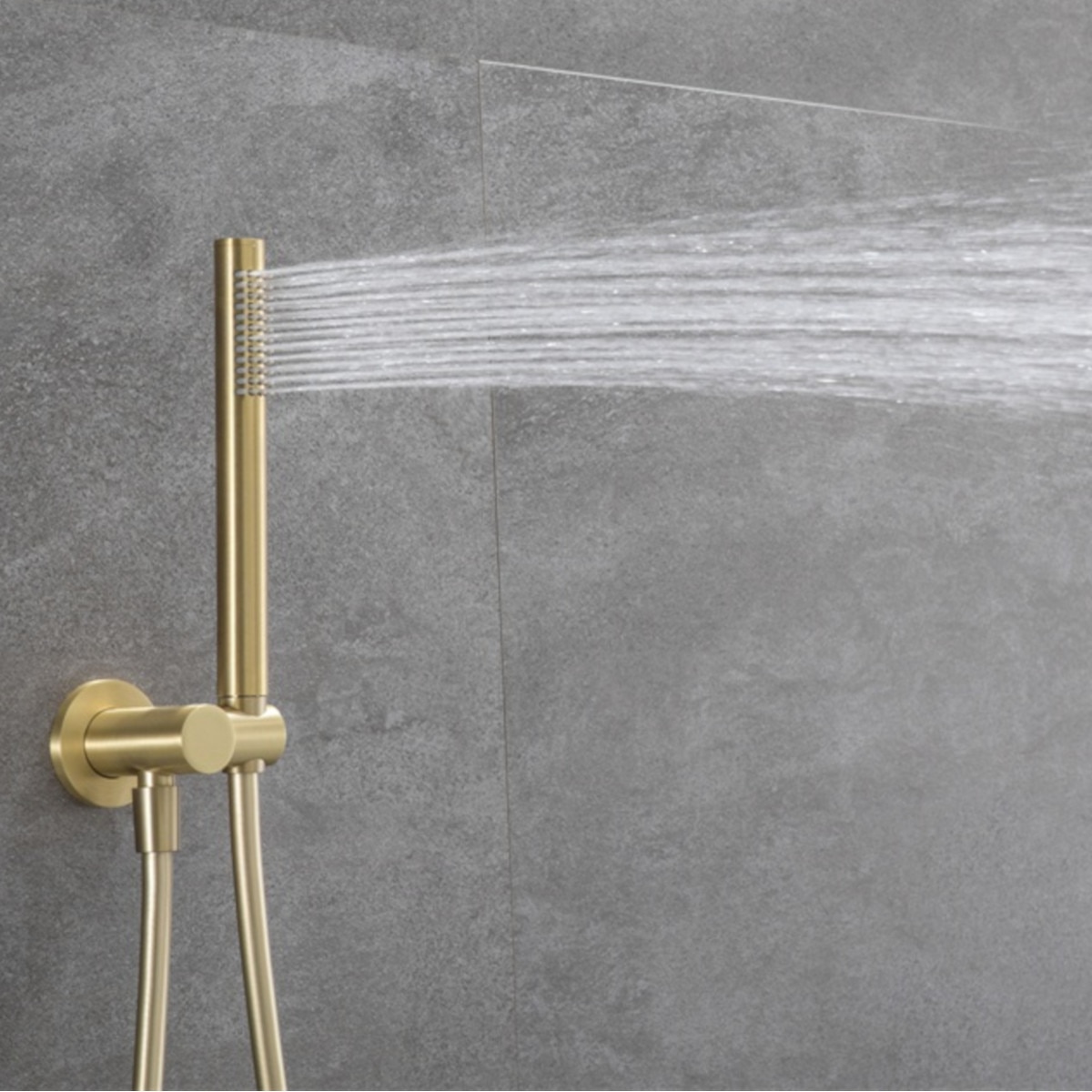 Sistem dus, Auriu Periat, montaj din tavan, baterie incastrata cu ...