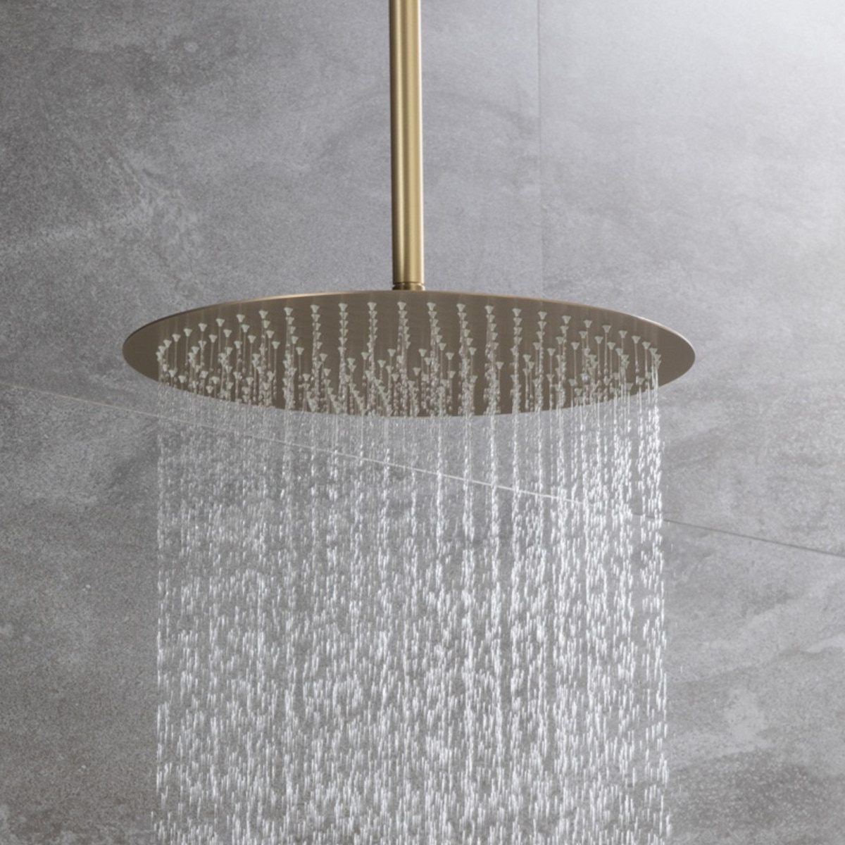 Sistem dus, Auriu Periat, montaj din tavan, baterie incastrata cu ...