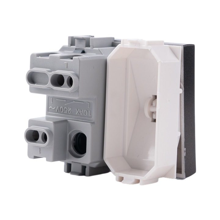 Intrerupator simplu 2 module modul negru, M-Klass - eMAG.ro