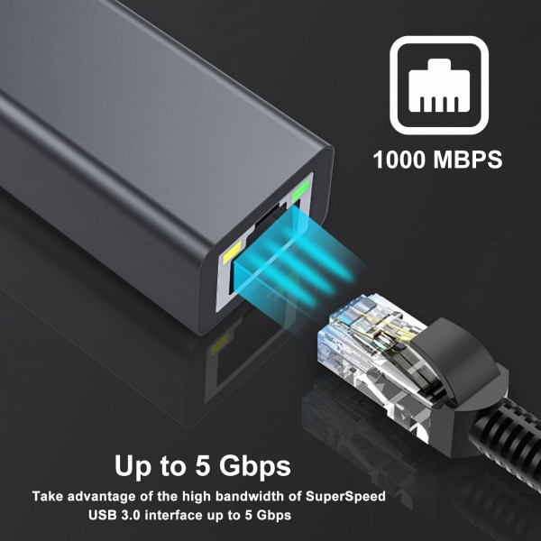 Adaptor Placa Retea Usb C Fideco Type C Usb 3 0 5gbps Placa De