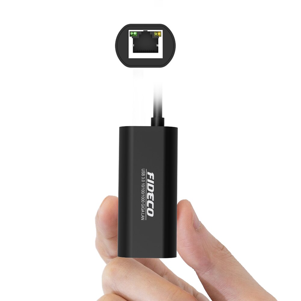 Adaptor Placa Retea USB-C, FIDECO, Type-C, USB 3.0, 5Gbps, Placa de ...