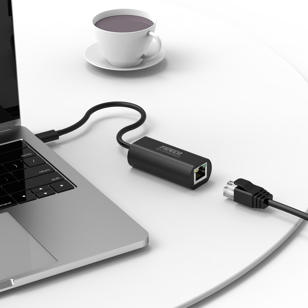 Adaptor Placa Retea USB-C, FIDECO, Type-C, USB 3.0, 5Gbps, Placa de ...