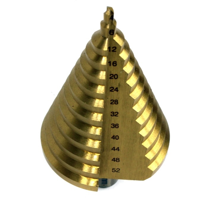 Freza conica 4-52mm in trepte burghiu (S11302) - eMAG.ro