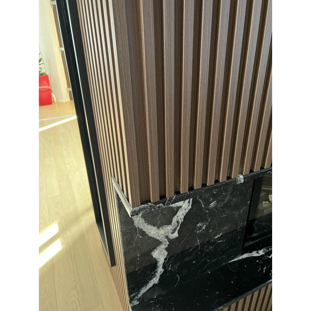 Panou decorativ tip riflaj, Lemn Masiv Infoliat, NUC, 280x15 cm - eMAG.ro