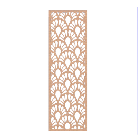 Panou decorativ traforat Mdf natur, Mos144, 150 x 48 cm, 6 mm - eMAG.ro