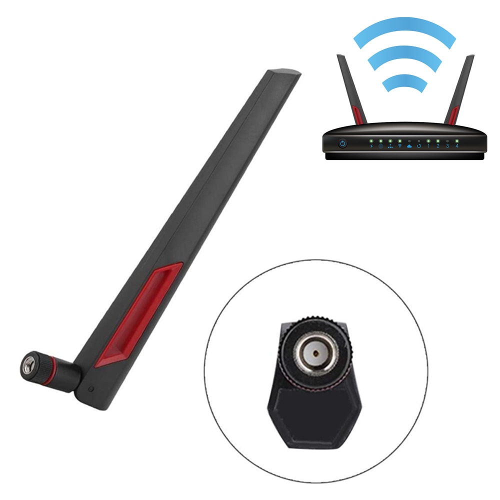 Set 2 antene de router, JeiibrZui, ABS, Comaptibile cu ASUS AC68U/AC88U ...