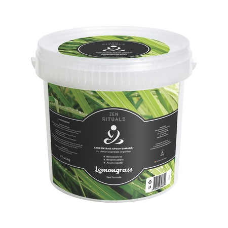 Сол за вана Zen Rituals Epsom, Горчива, С етерично масло от лимонена ...