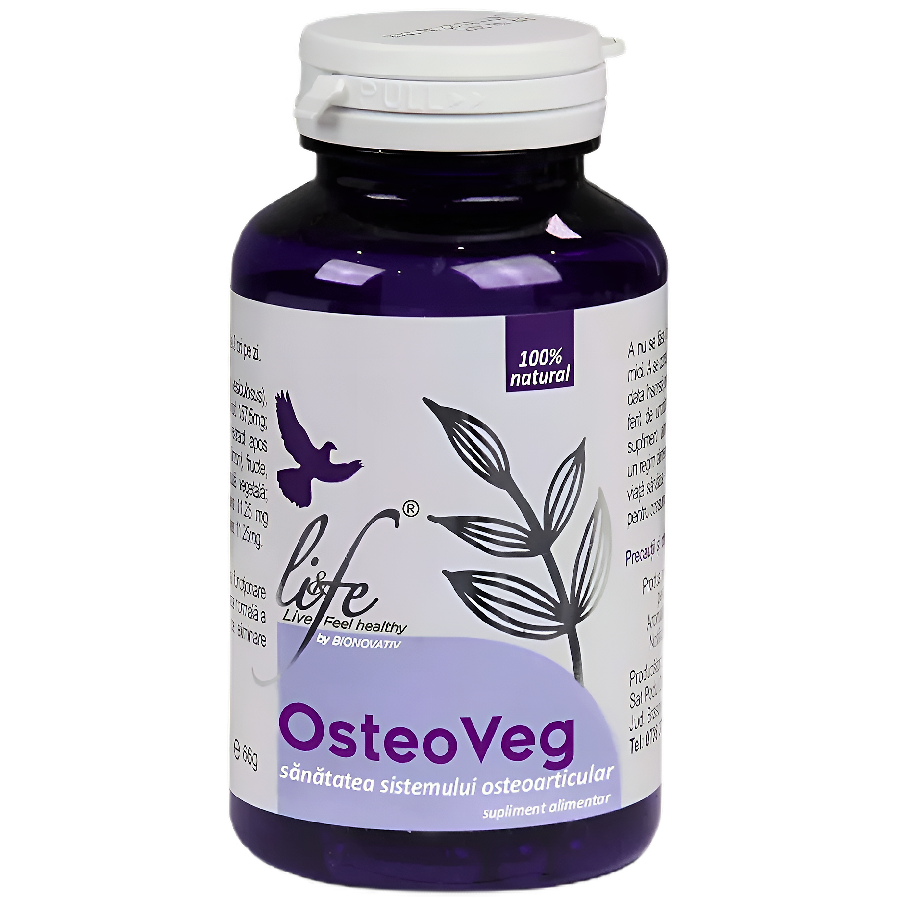 OsteoVeg supliment sanatatea sistemului osteo-articular, 120cps ...