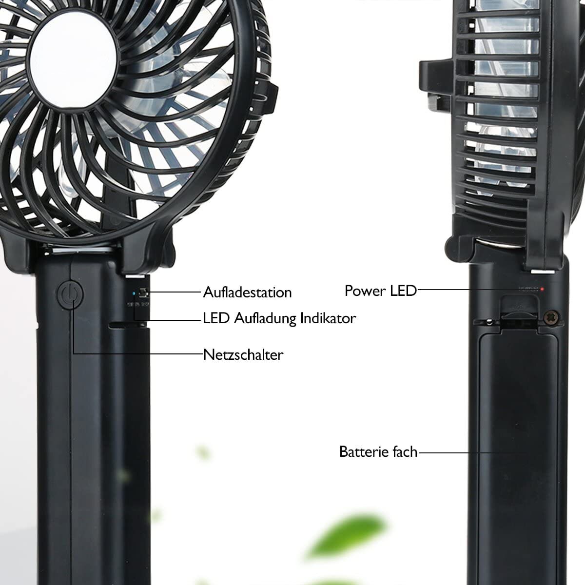 Ventilator, Plastic, 200 mm, Negru - eMAG.ro