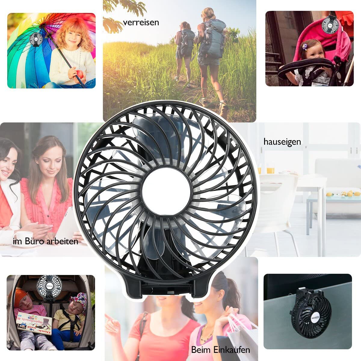 Ventilator, Plastic, 200 mm, Negru - eMAG.ro