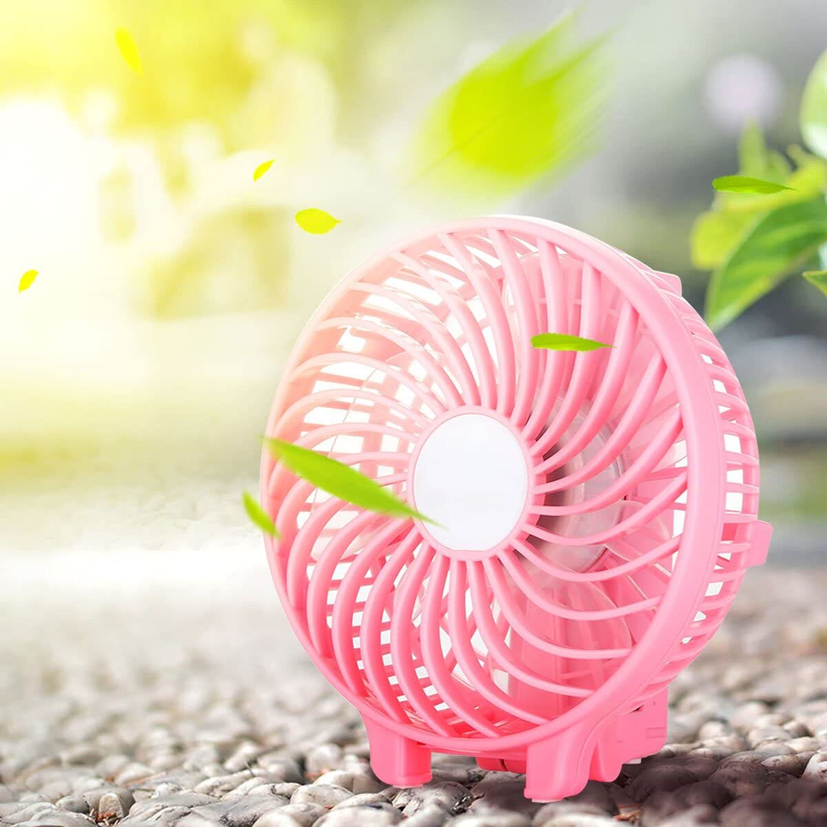 Ventilator, Plastic, 200 mm, Roz - eMAG.ro
