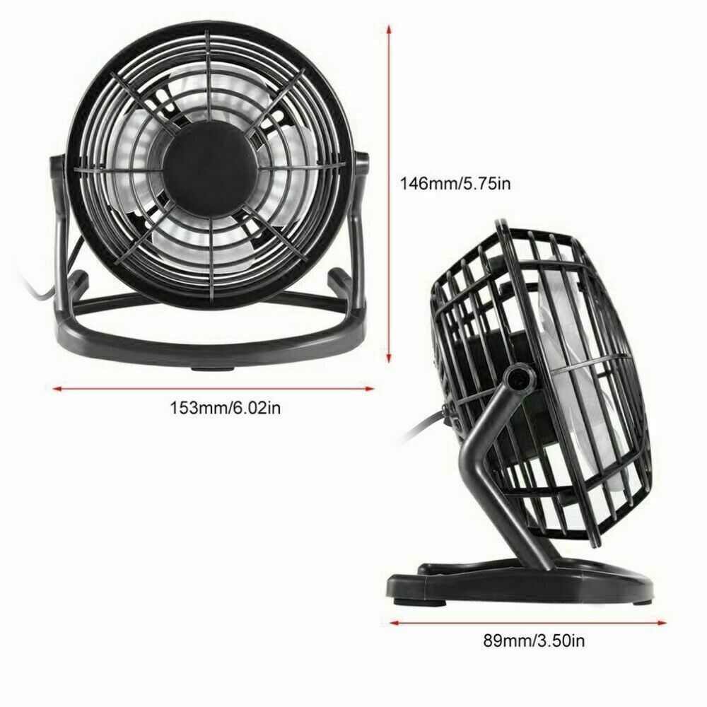 Mini ventilator, USB, Negru - eMAG.ro