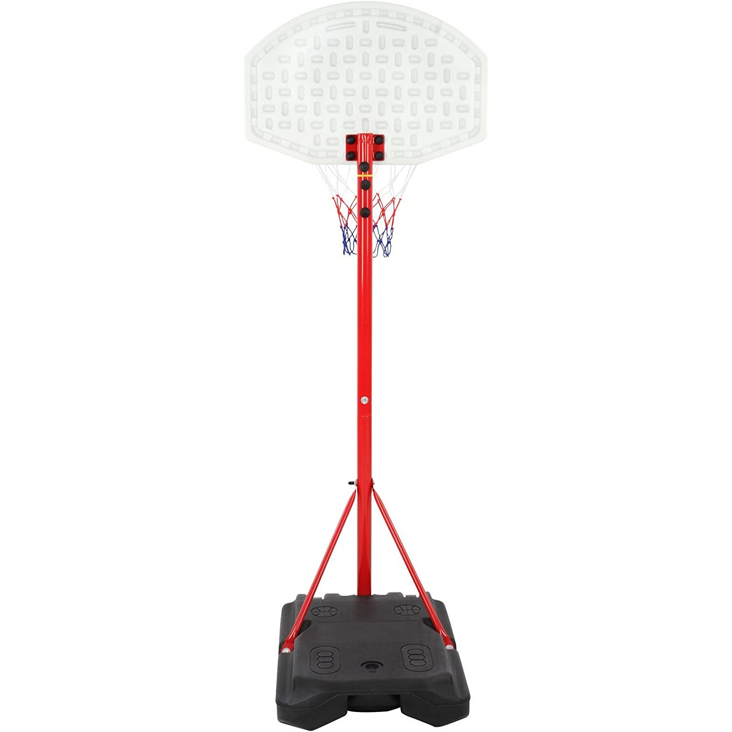 Cos de baschet pentru exterior, cu suport mobil, inaltime reglabila, 49 ...